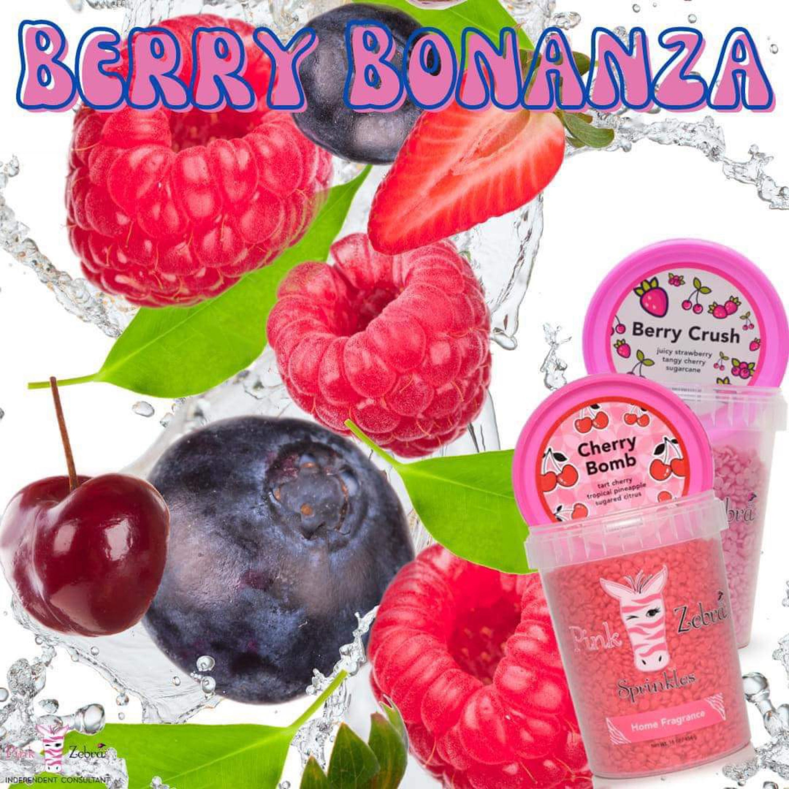 Berry Bonanza Pink Zebra shops with Heidee